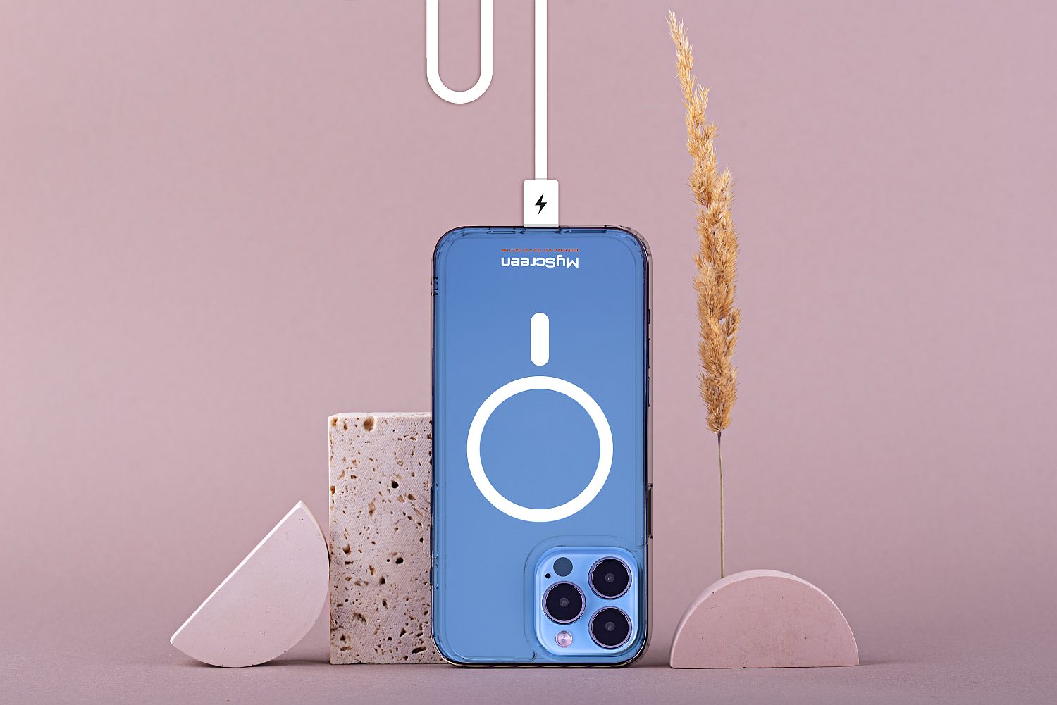 Ekologiczne Etui MagSafe MyScreen REVO Clear Case - iPhone 15 Pro