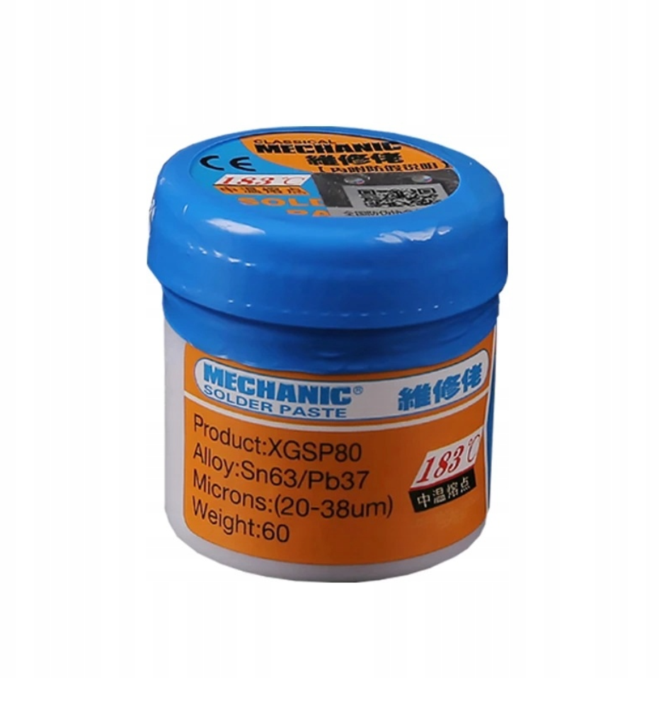 Soldering paste ( liquid solder ) Mechanic XGSP80 with a melting ...